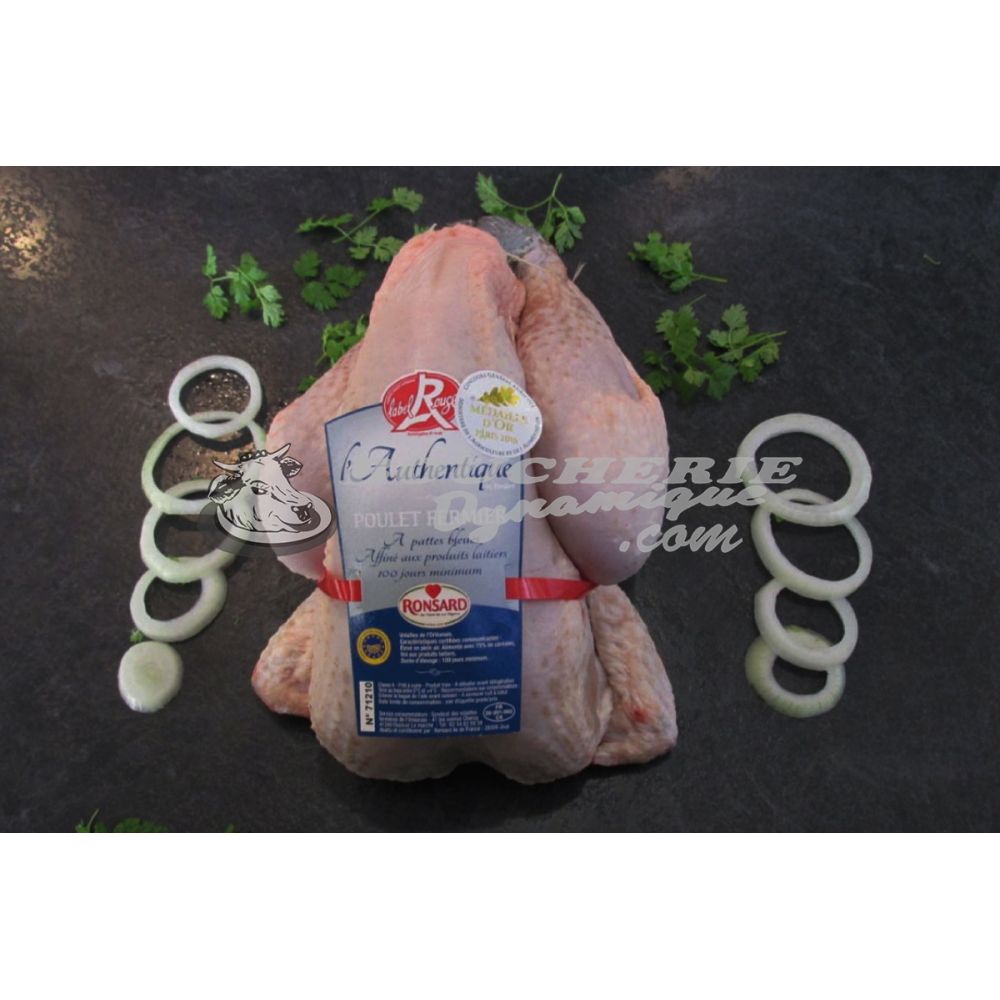 Poulet Label Rouge l'Authentique pattes bleues | Boucherie Dynamique ...